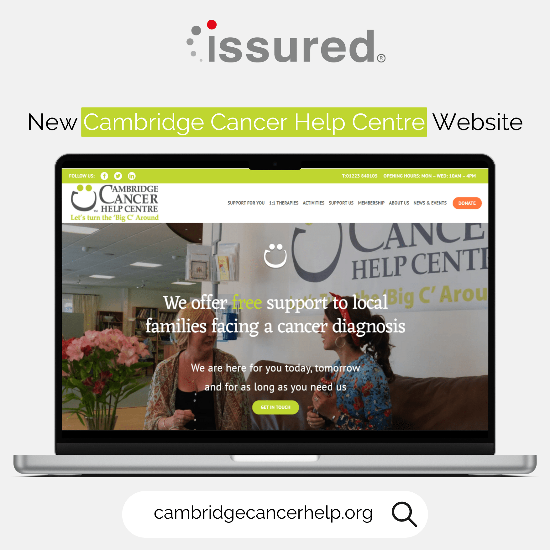 Our new Website is live! | Cambridge Cancer Help Centre