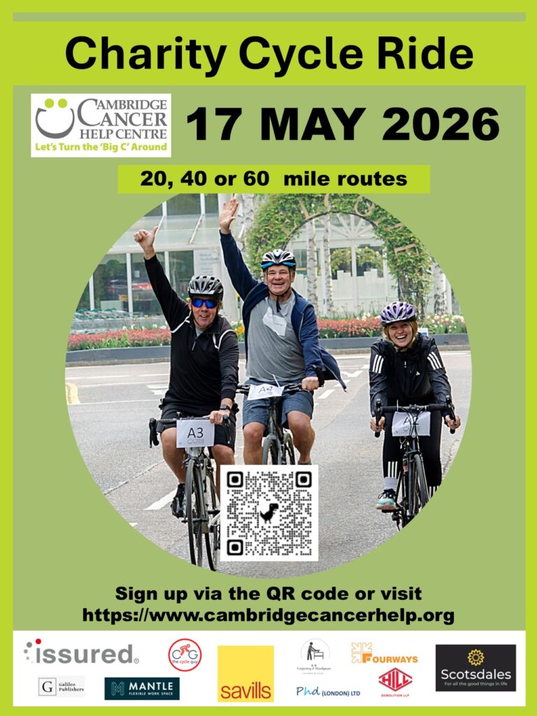 Cambridge Cancer Help Cycle ride – 17th May 2026 | Cambridge Cancer ...